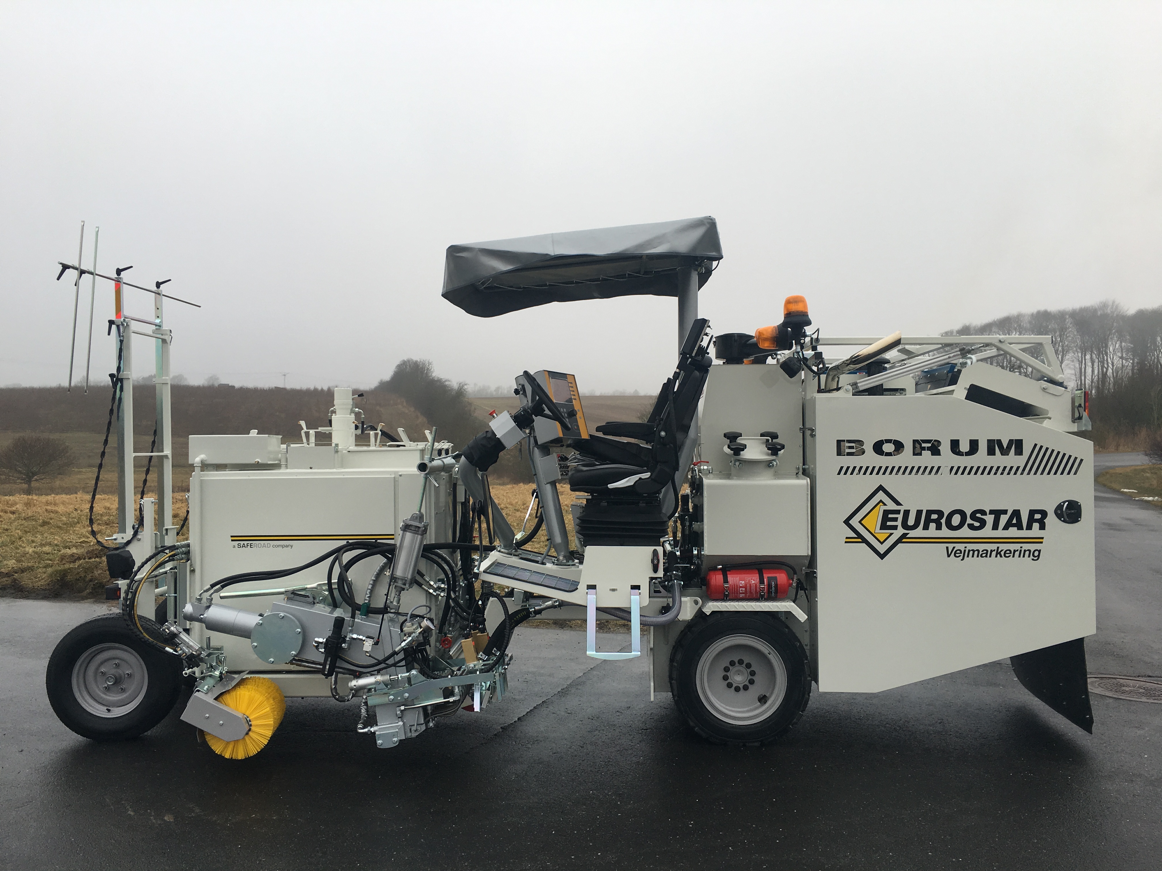 New Borum high capacity line marking machine prepared for Euro 5